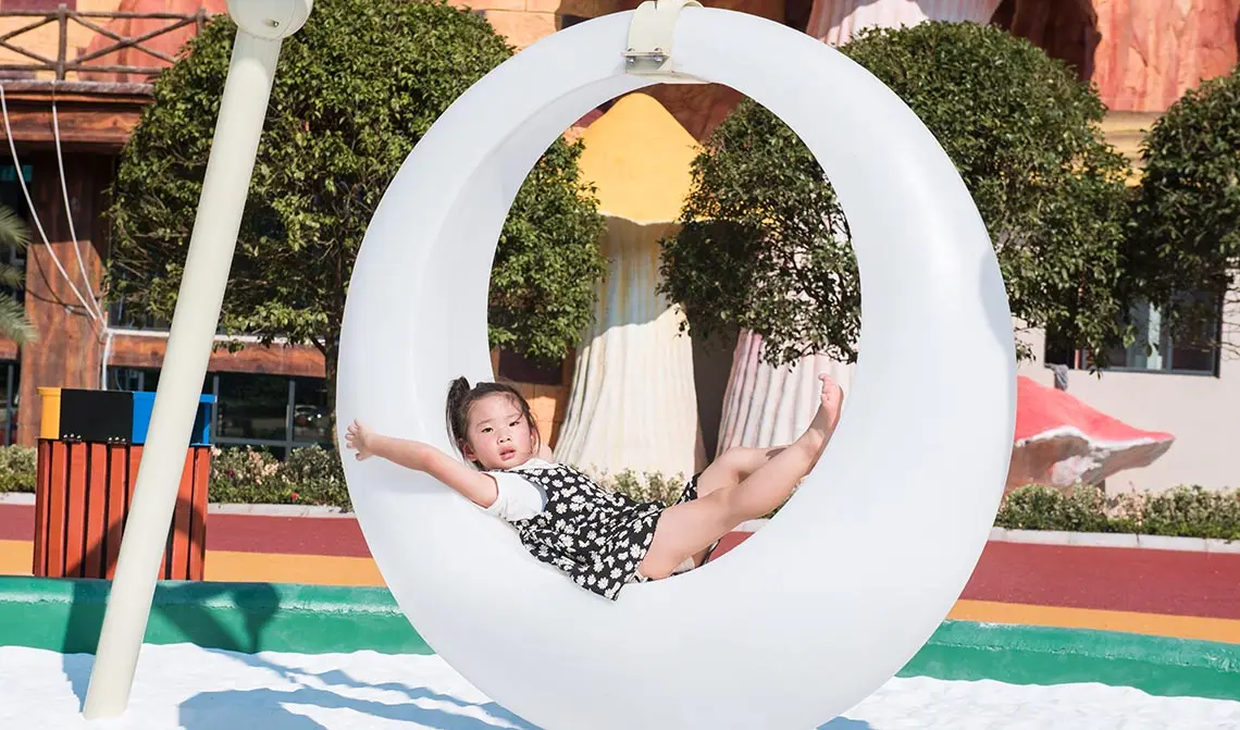 360 Degree Moon Single Swing For Outdoor Playground - Cowboy Playground