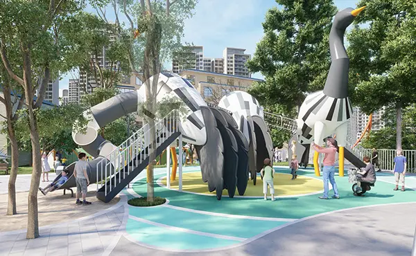 Baojing County White Crane Children’s Park Design - Cowboy Playground