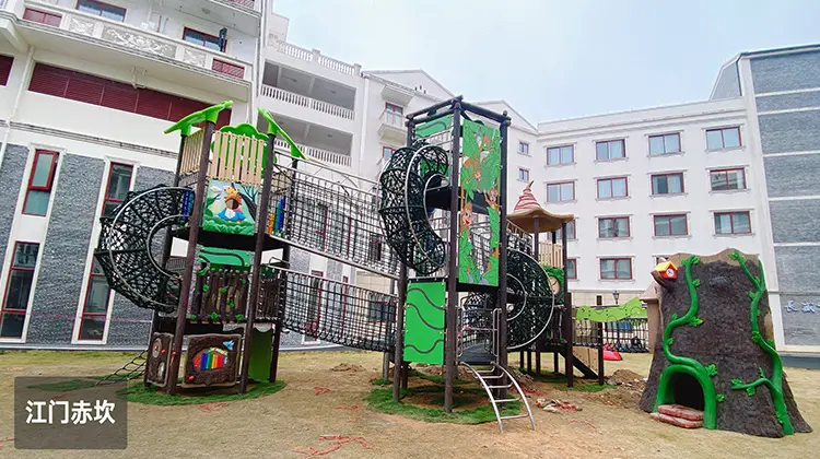 Outdoor Playground Design for Resort | Natural Style Outdoor Playground ...