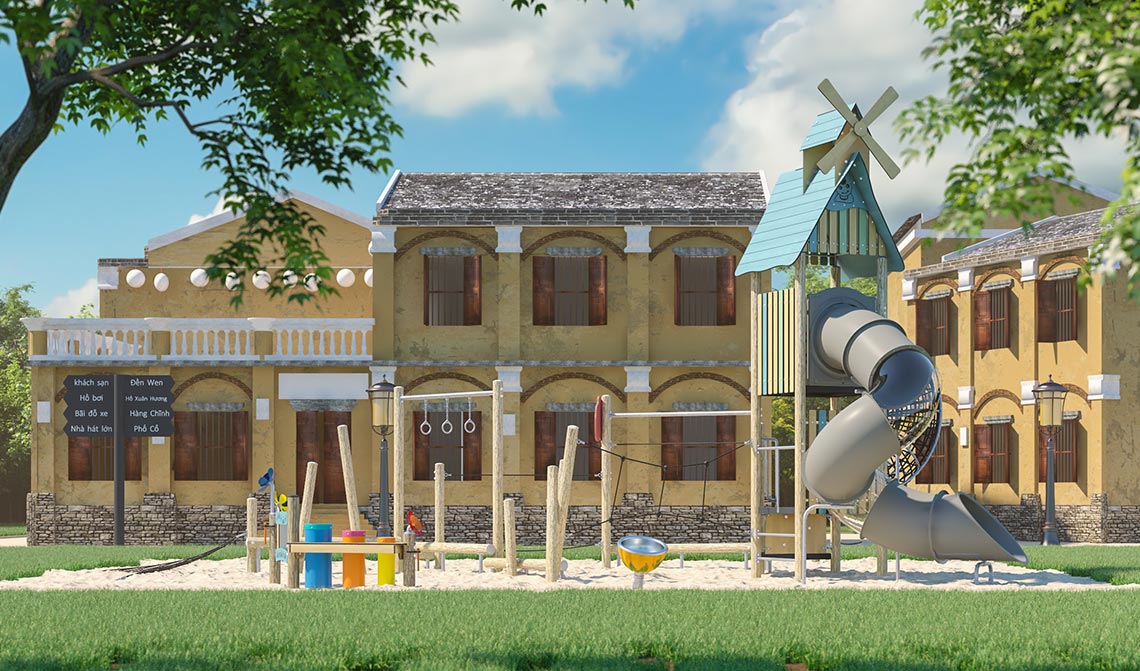 Windmill Themed Park Playground - Cowboy Playground