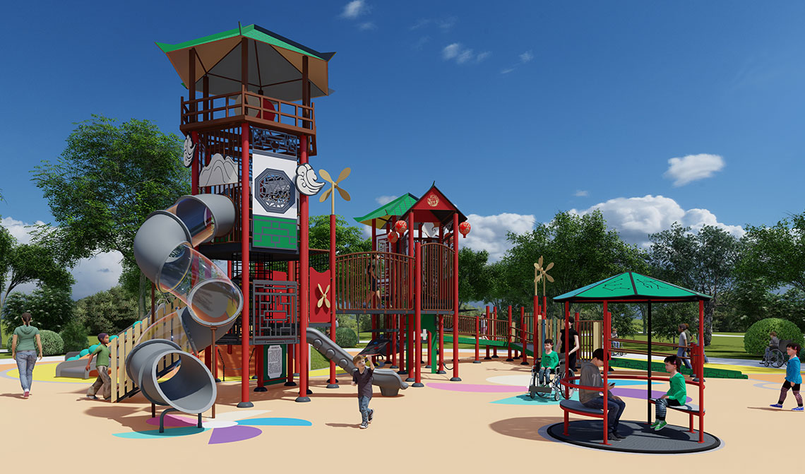 Che Kung Temple Themed Park Playground,HongKong - Cowboy Playground