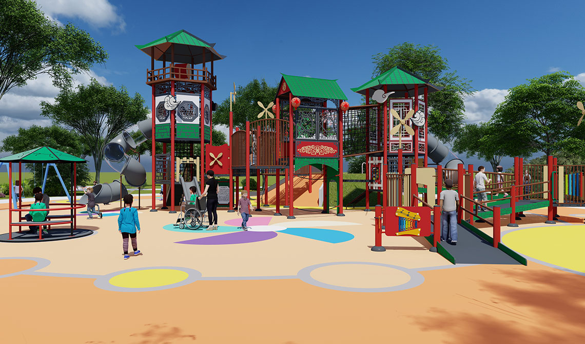 Che Kung Temple Themed Park Playground,HongKong - Cowboy Playground