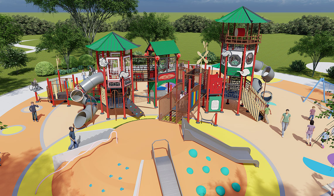 Che Kung Temple Themed Park Playground,HongKong - Cowboy Playground