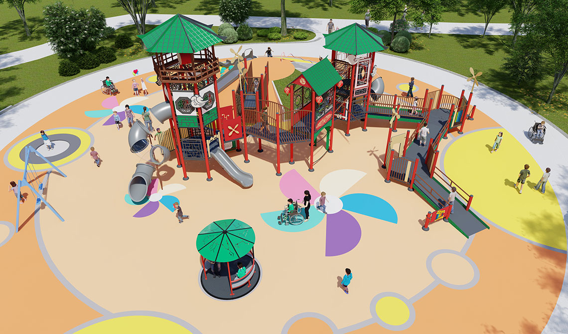 Che Kung Temple Themed Park Playground,HongKong - Cowboy Playground