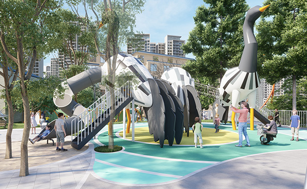 Baojing County White Crane Children’s Park Design - Cowboy Playground