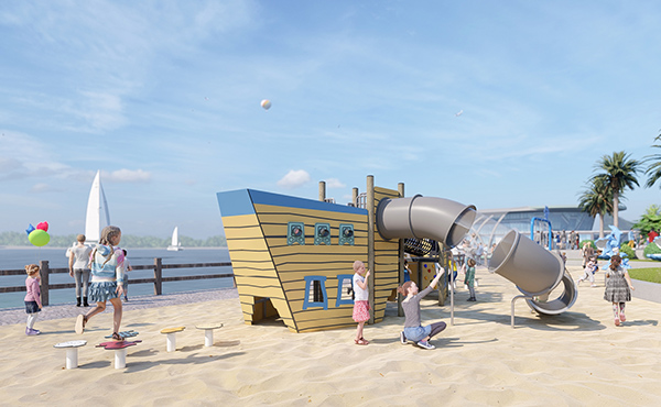 Zhuhai Guishan Island Yiwan Beach Children's Playground - Cowboy Playground