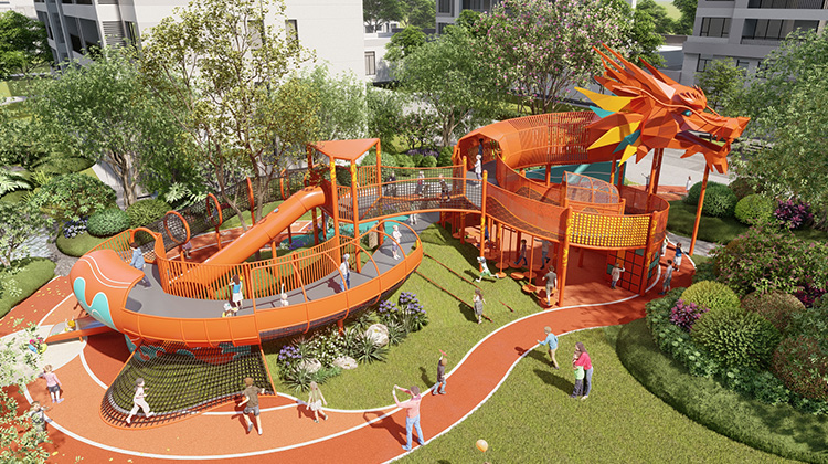 Residential Playground Equipment: Crafting the Themed Dragon Playground ...