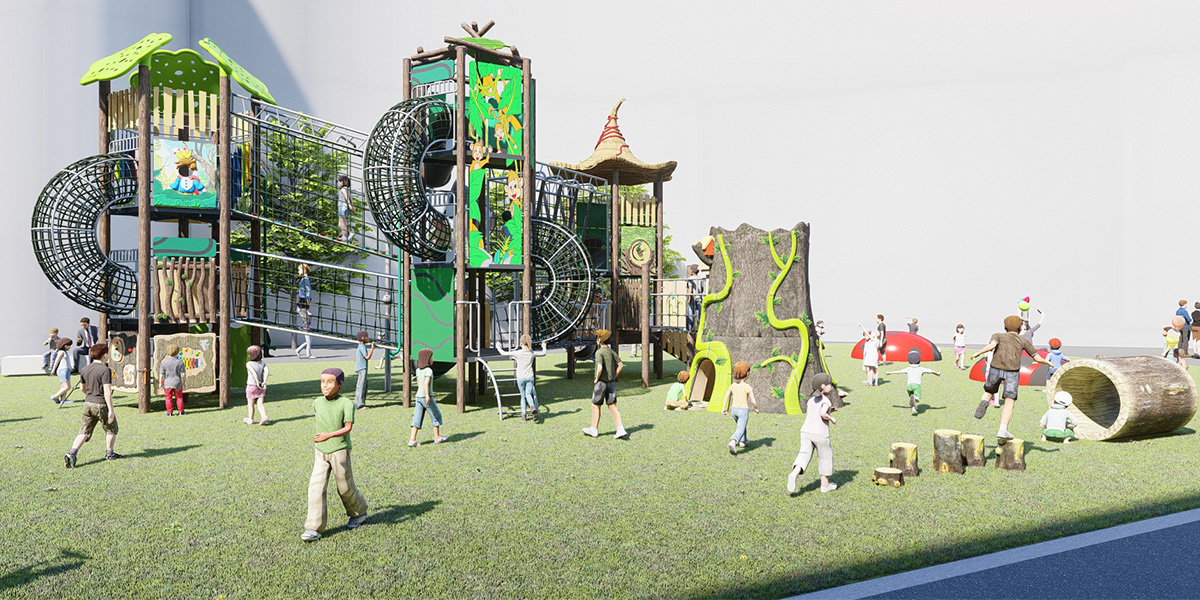 Hotel Outdoor Playground Design | Natural Style Outdoor Playground at ...